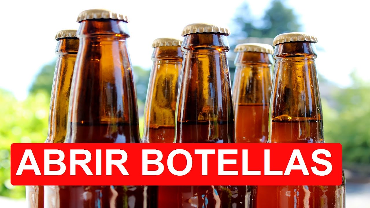5 Formas De Abrir Una Botella Sin Abridor - YouTube