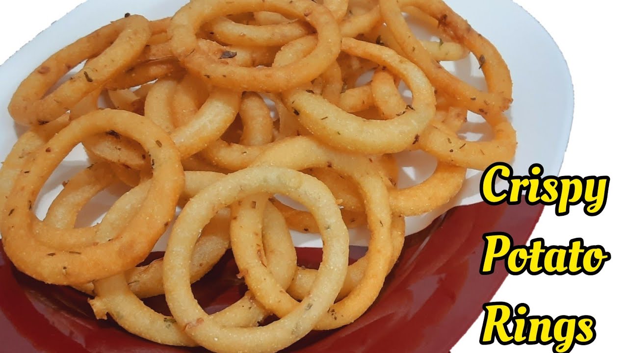 Crispy Potato Garlic Rings | Potato Ring Chips Recipe | Snacks Recipe ...