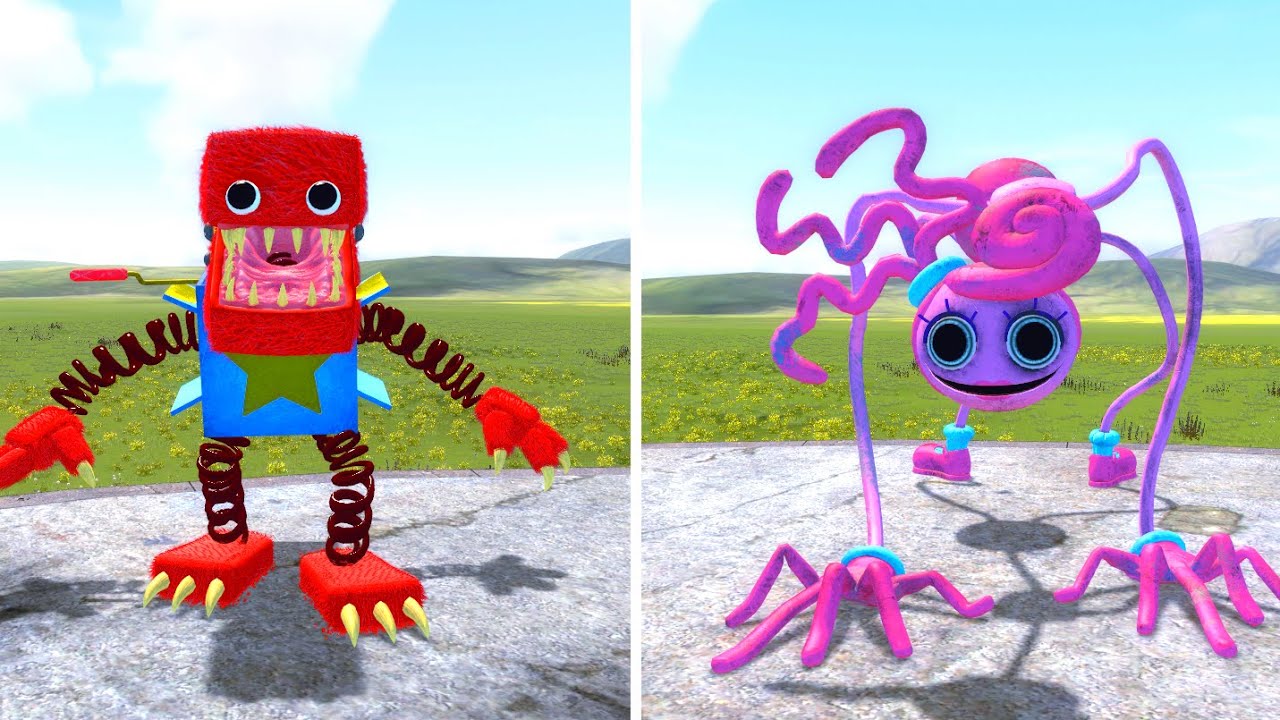 Surviving All Big Smiling Critters Chase! Poppy Playtime 3. Garry's Mod ...