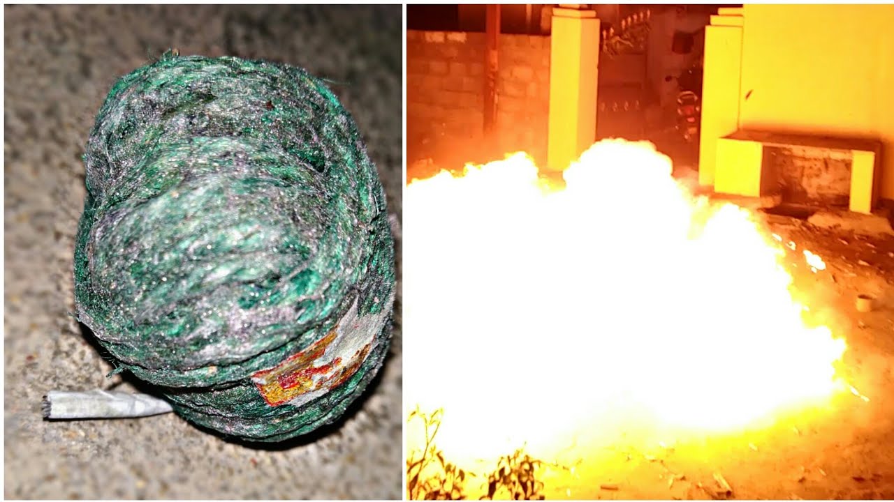 Blasting Suthil bomb with kerosine oil | Experiments with Suthil Bomb ...