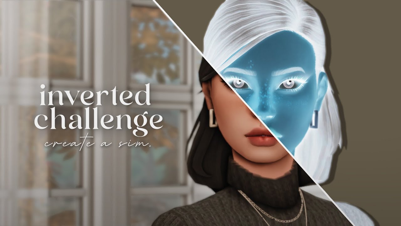 inverted cas challenge┊los sims 4 crear un sim - YouTube