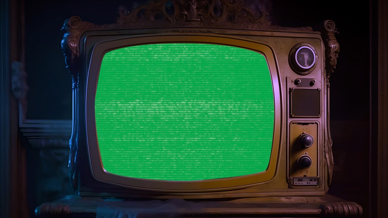 Gold Retro TV Green Screen | 4K | Vintage | Global Kreators - YouTube