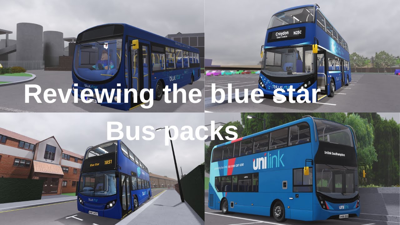 Reviewing the blue star Bus packs on Croydon|Roblox - YouTube