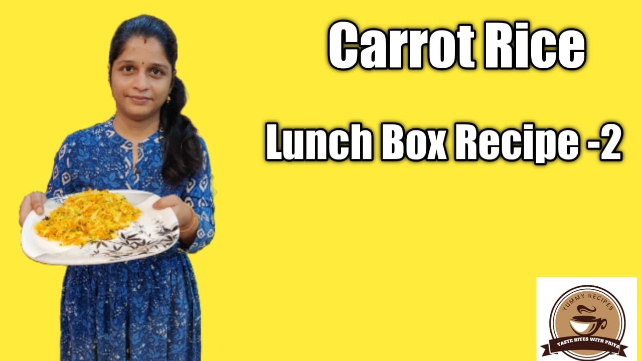 Carrot Rice / Lunch Box Recipe - YouTube
