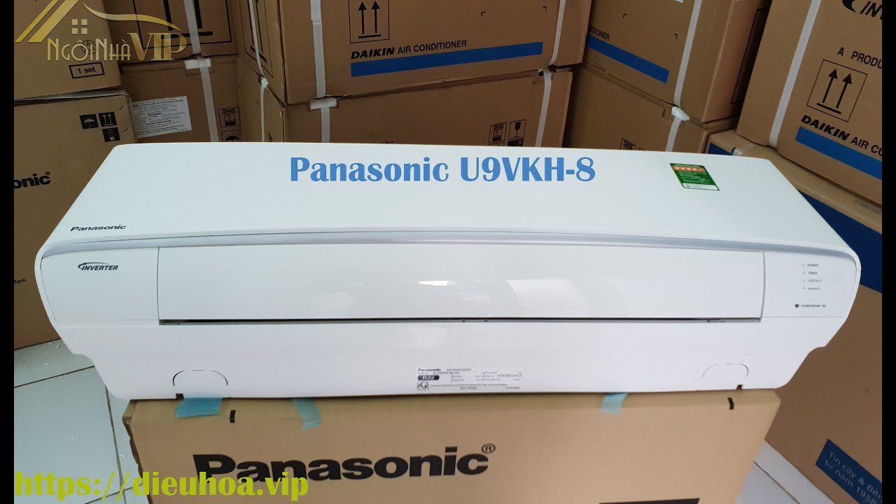 Điều hòa Panasonic U9VKH-8 1 chiều 9000 BTU Inverter - YouTube