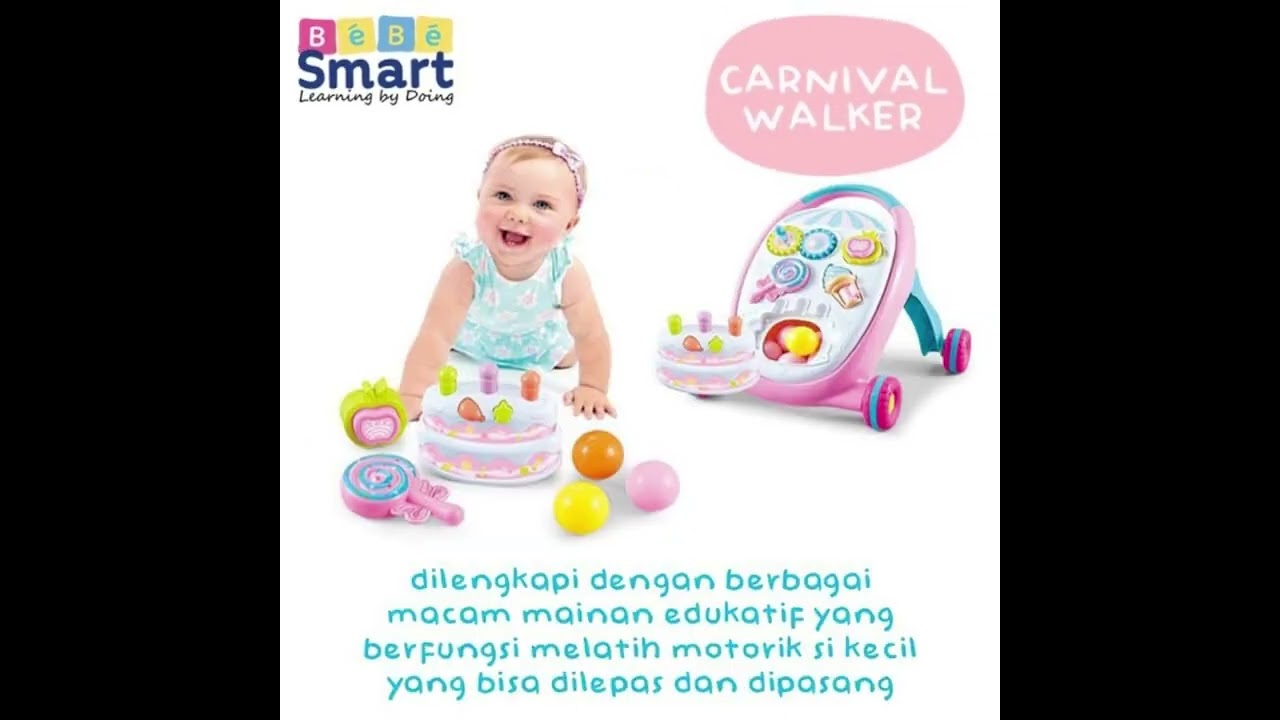 ADEKMUNGIL REVIEW ON BEBE SMART LEARN AND GIGGLE WALKER - YouTube