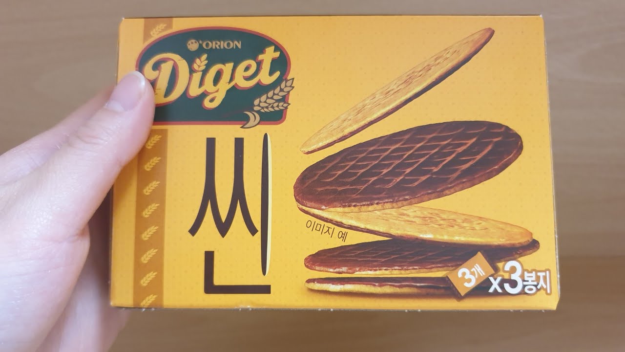 옛날 초코틴틴 맛 !오리온 다이제 씬 | K-snack Orion Diget thin | Dr. You Diget - YouTube
