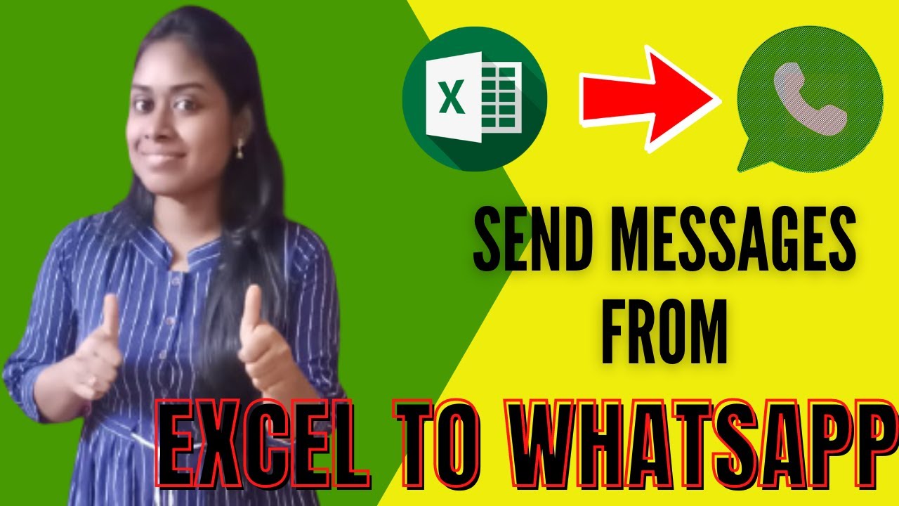EXCEL TRICK SEND MESSAGE FROM EXCEL TRICK SEND MESSAGE FROM