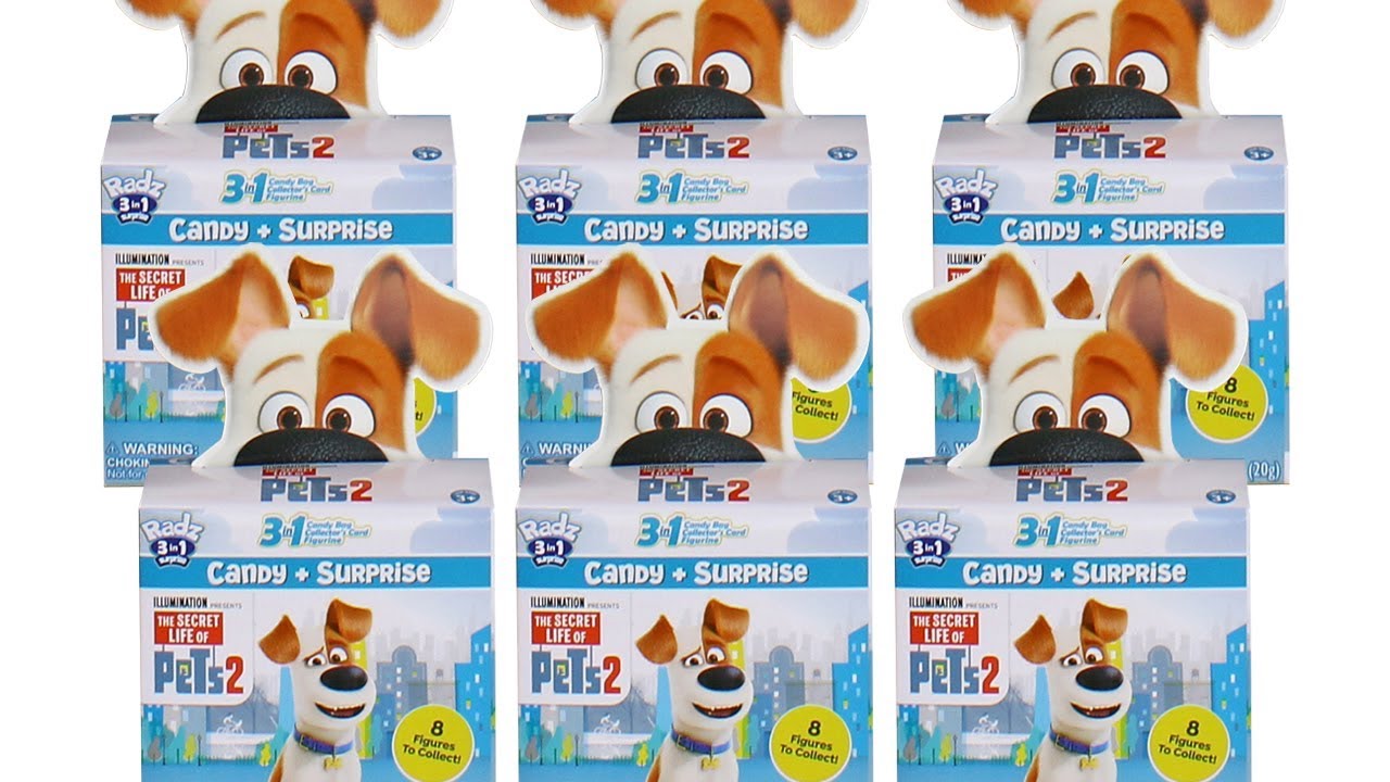Secret Life of Pets 2 Radz Candy Surprise 3 in 1 Blind Box Unboxing Toy ...