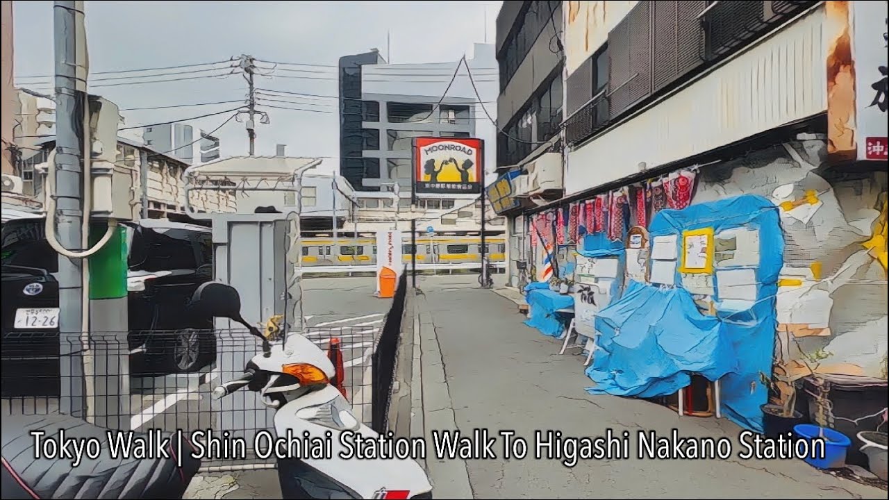 Tokyo Walk | Shimo Ochiai Station | Higashi Nakano Station #japan #4k # ...