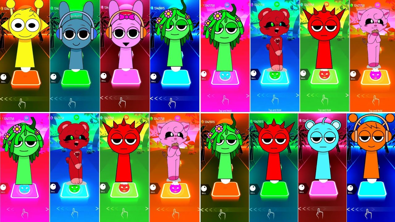 All Video Megamix 🎵🎧 Sprunki Incredibox music 🆚 Sprunki Reddy 🆚 Smiling ...