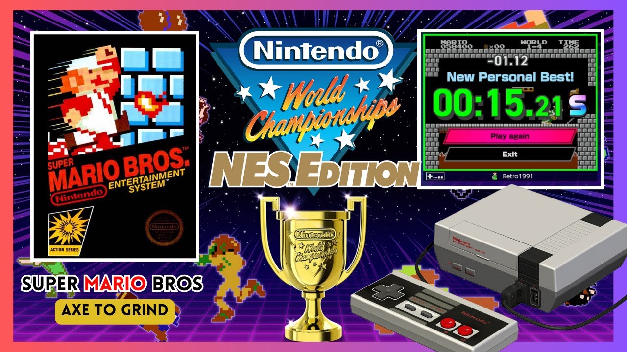 Super Mario Bros 🍄 Axe to Grind (Touch the axe) S rank Nintendo World ...