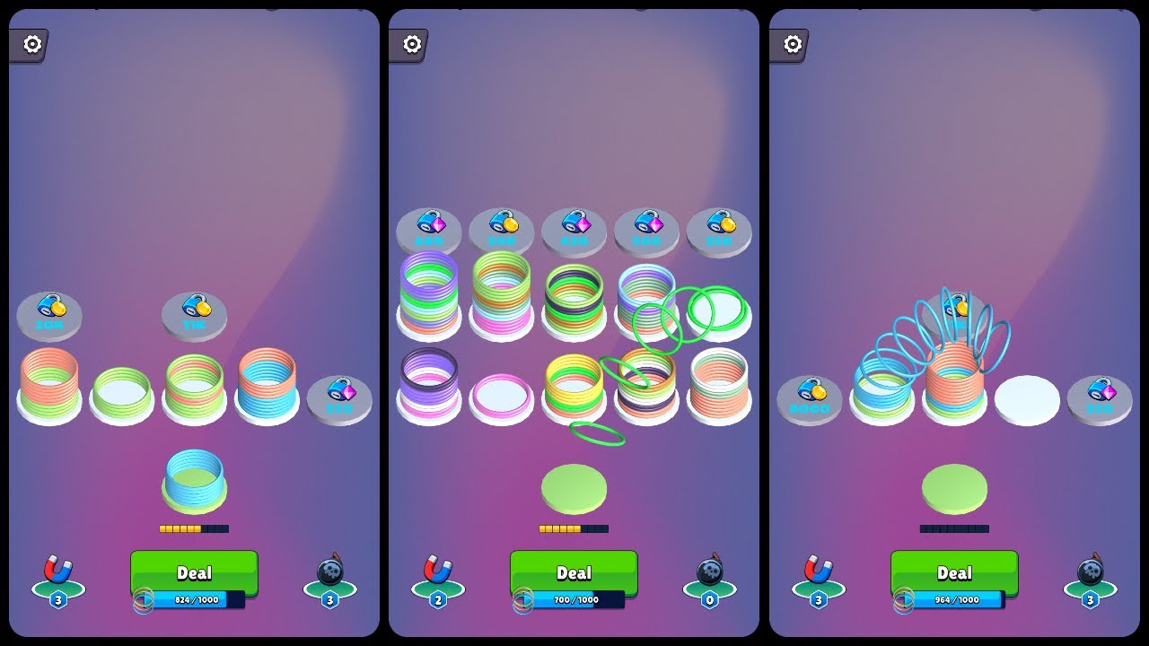 Slinky Ring Color Sort Game Android Gameplay - YouTube