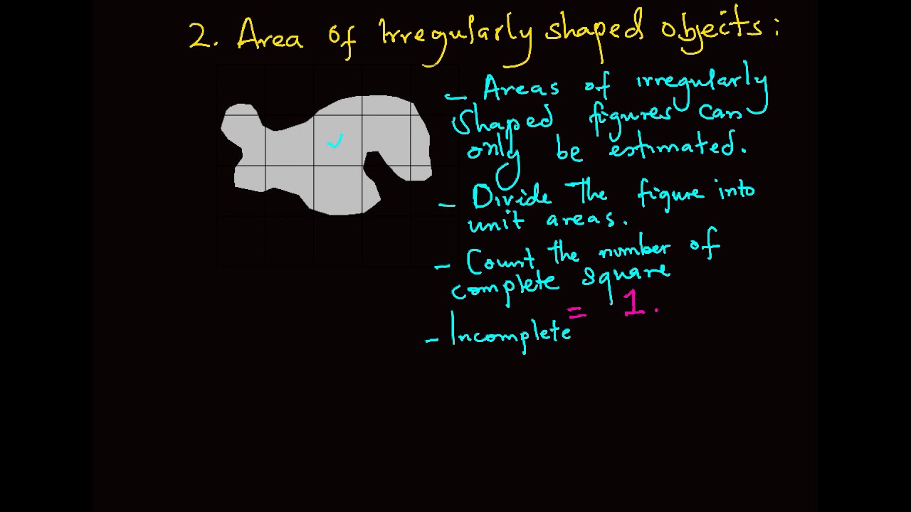 Area of irregularly shaped objects - YouTube