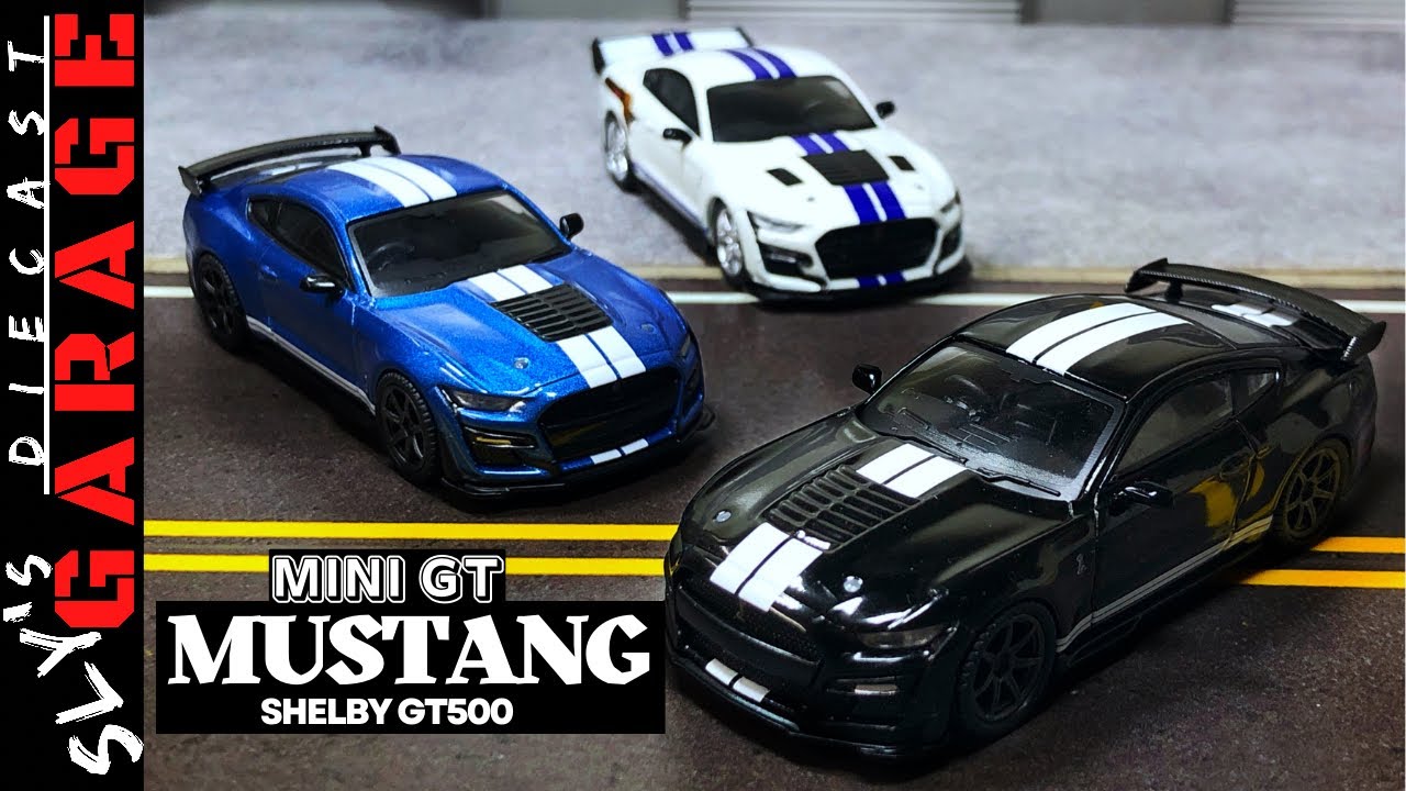 MINI GT Ford Mustang Shelby GT500 Shadow Black (Mini GT Cars Unboxing ...