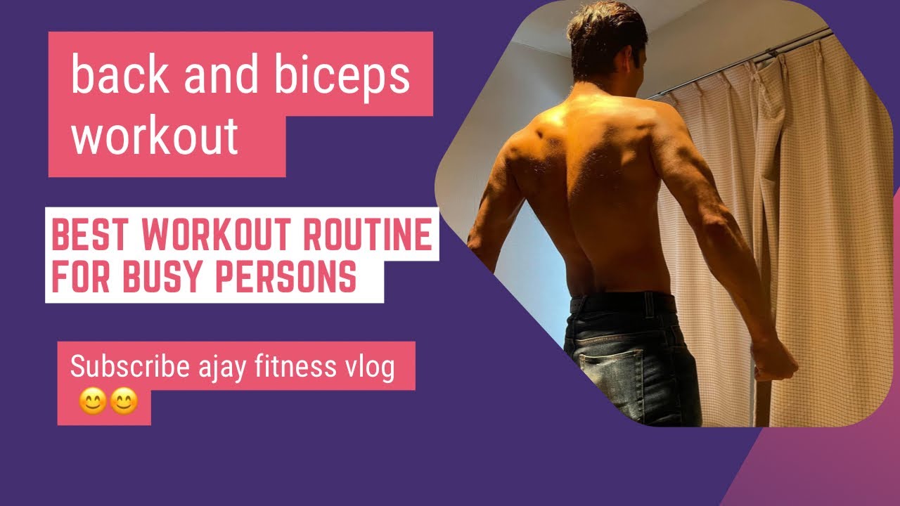 Back and biceps workout routine - YouTube