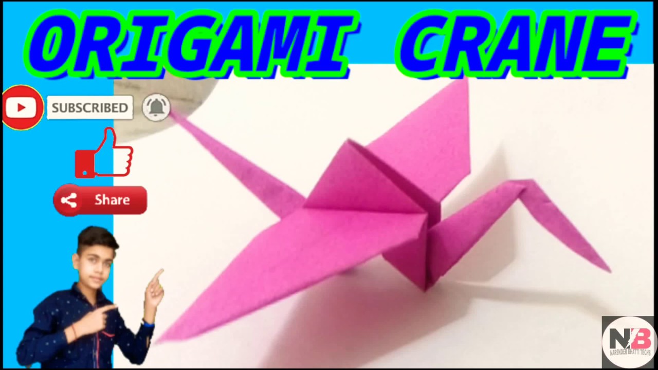 how to make an origami crane - YouTube