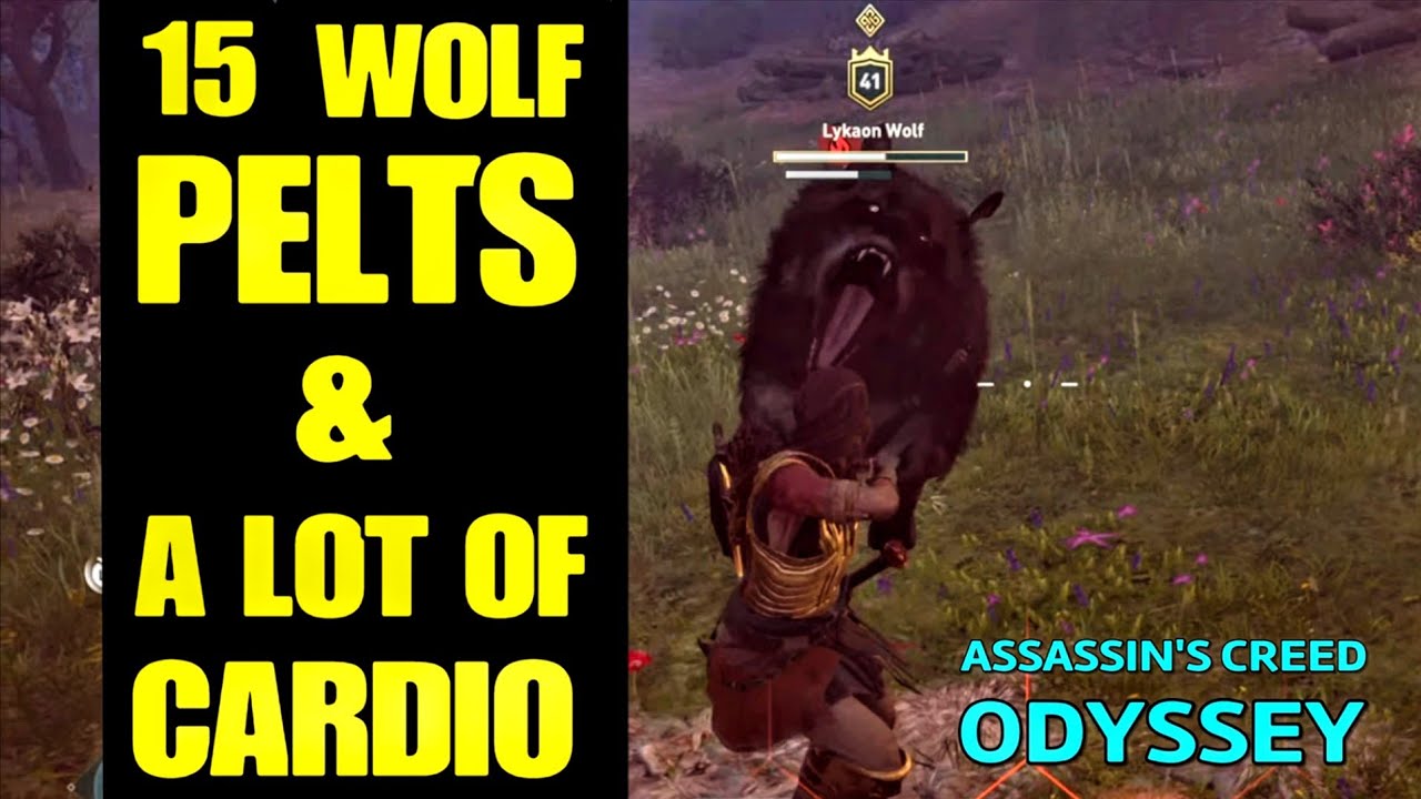 Assassins Creed Odyssey Taking Down The Lykaon Wolf Easily The