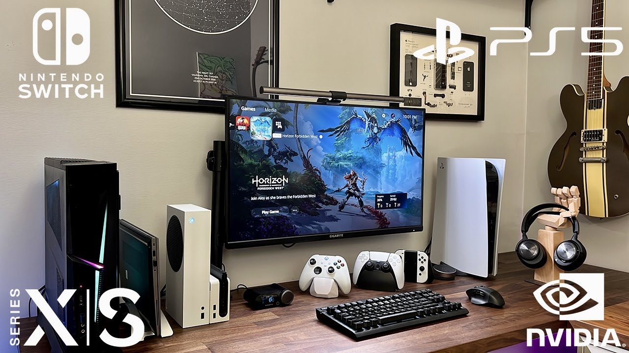 EVERY Gaming Console In One Monitor Setup PS5 Series S PC Switch