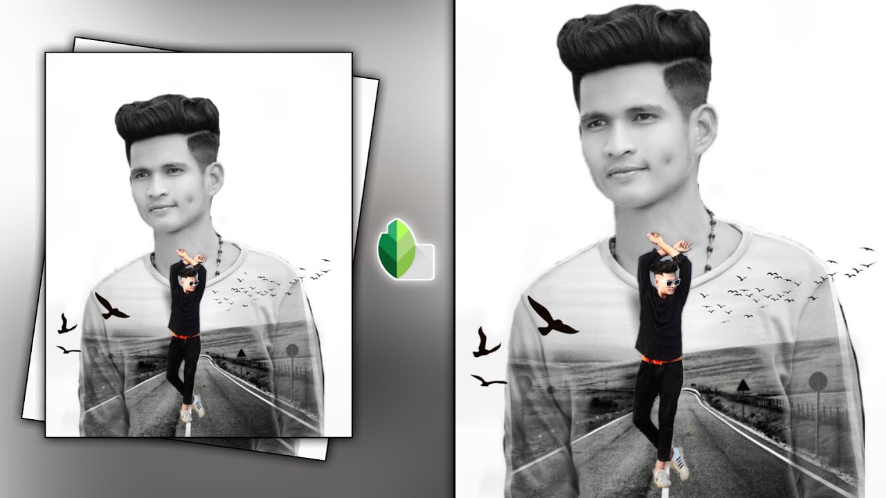 Black and White Photo Editing | Double Photo Editing | Dual Photo ...