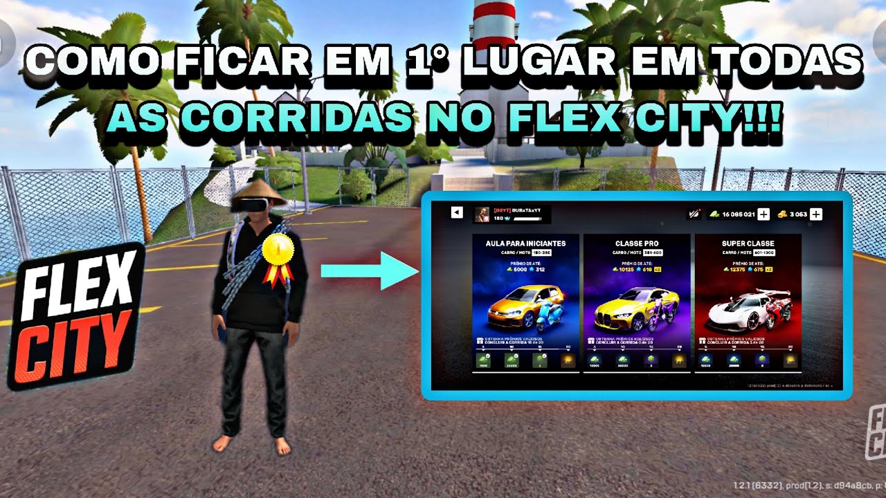 COMO FICAR EM PRIMEIRO LUGAR EM TODAS AS CORRIDAS NO FLEX CITY!!! - YouTube