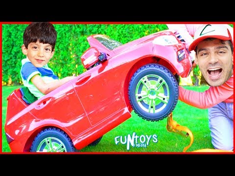 Jason Plays with his Car and Hoverboard