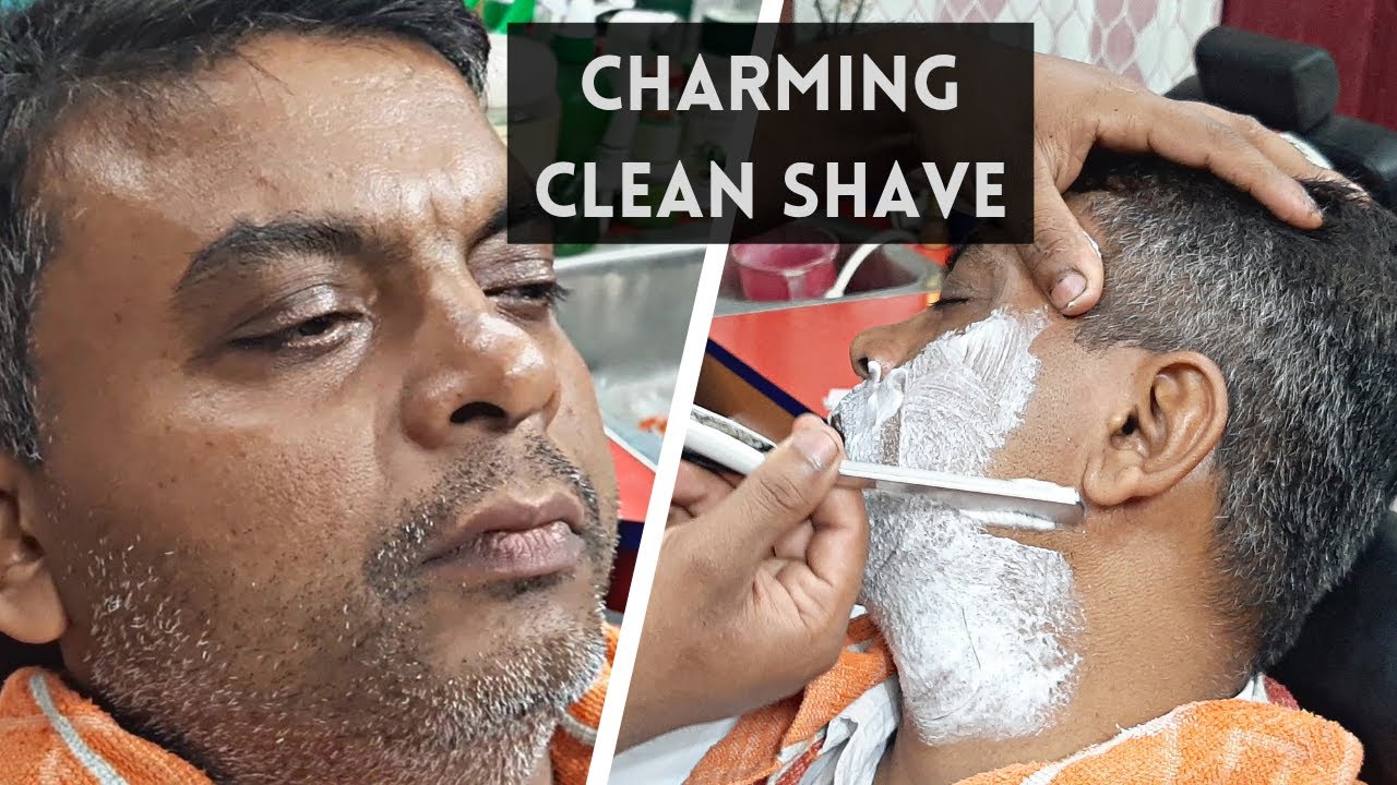 ️ Charming Clean Shave |Relaxing Beard Shaving By Indian Barber ...