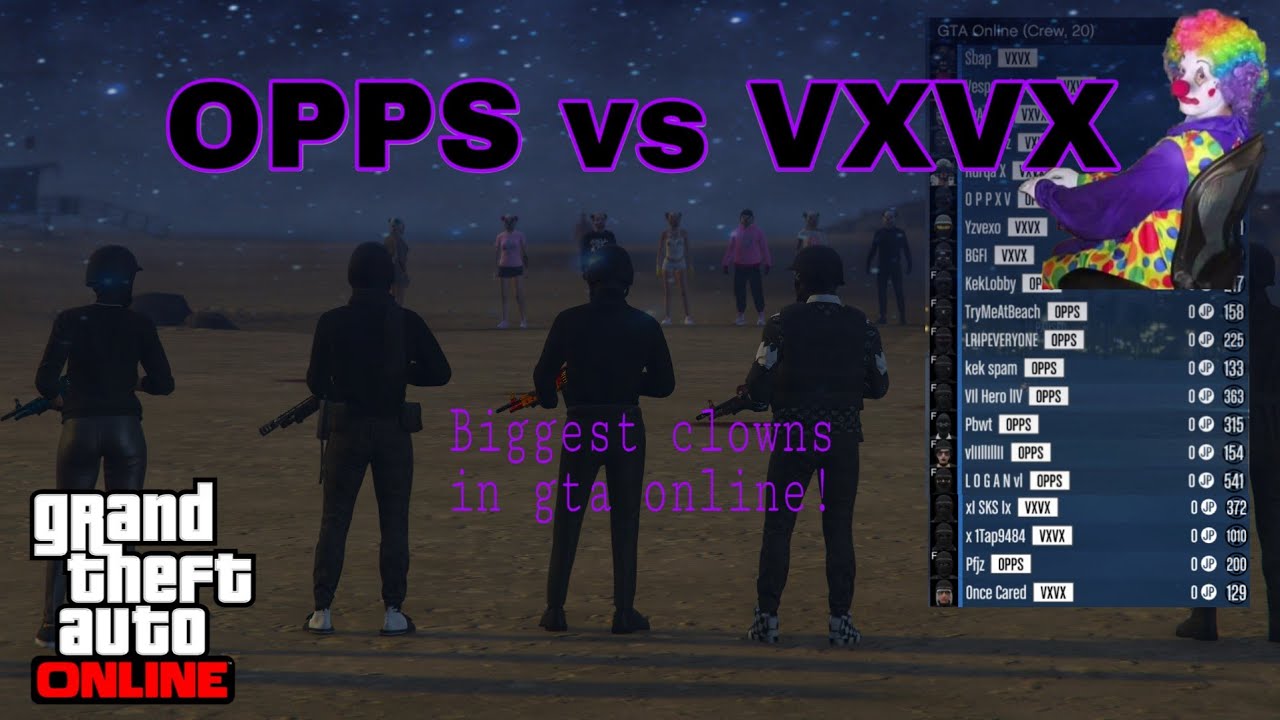 OPPS vs VXVX (Crew war) BIGGEST CLOWNS - YouTube
