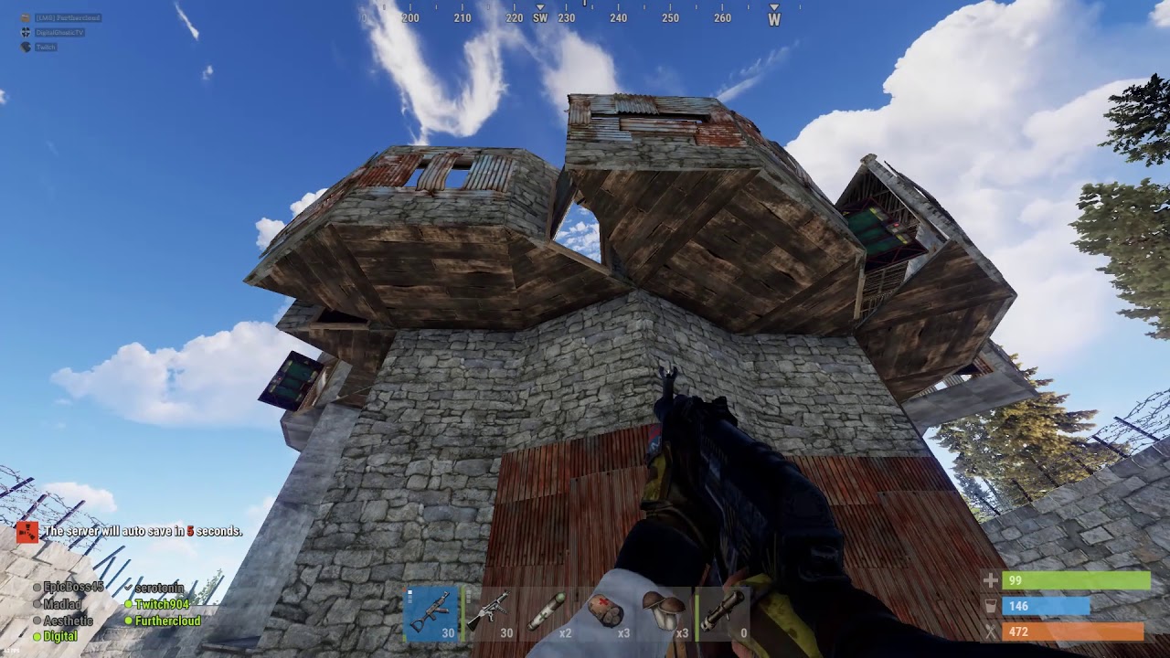 DigitalGhostic Rust Online Base Raid Stone - YouTube