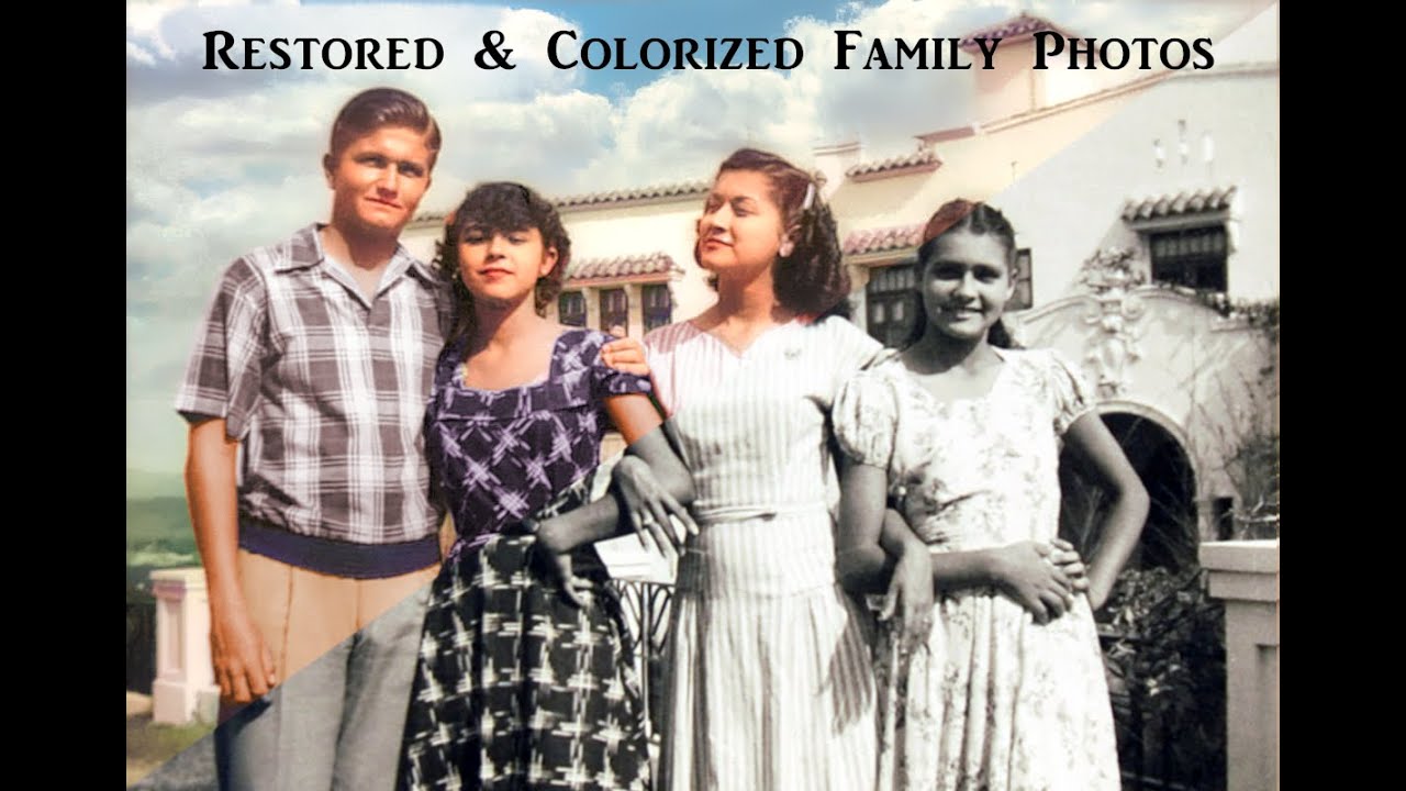 Restored & Colorized Family Photos - YouTube