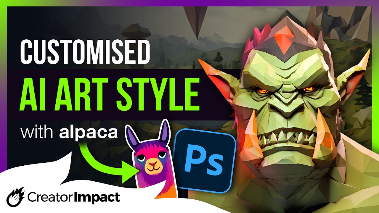How to create a Custom AI Art model in Alpaca (for Photoshop) - YouTube