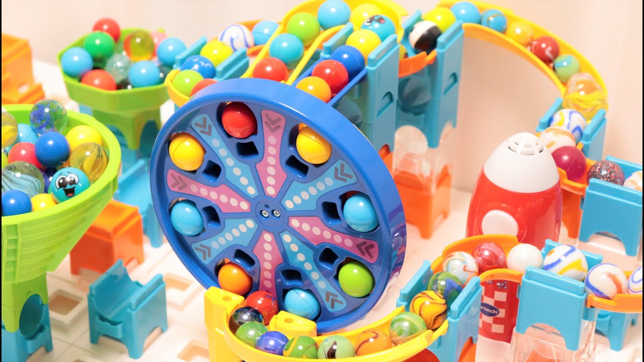 Marble Run ASMR MARBLE RUSH !!! Marble rolling with good rhythm # ...