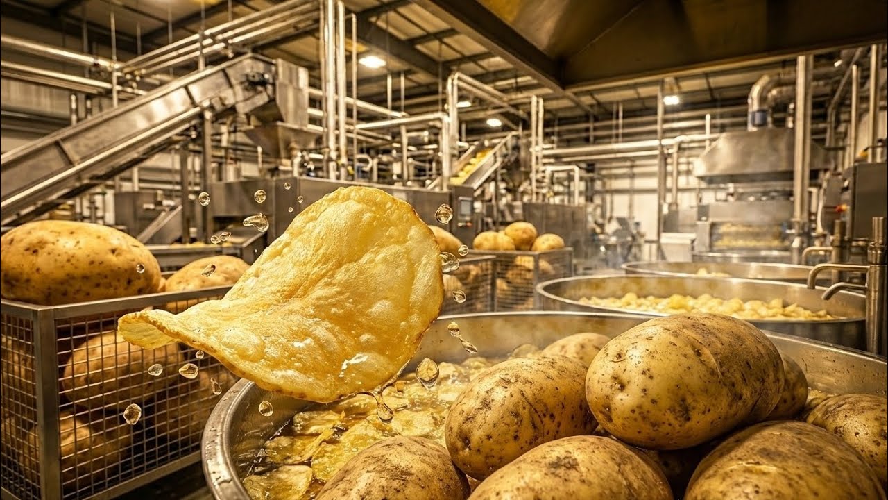 Inside a Chips Factory | How Millions of Potato Chips Are Made Daily ...