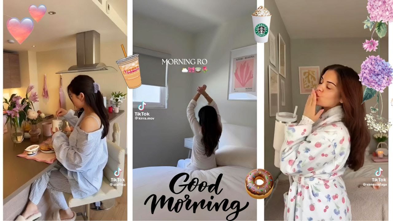 18 Minutes Morning Routines☀️TikTok Compilation || Aesthetics || ASMR ...