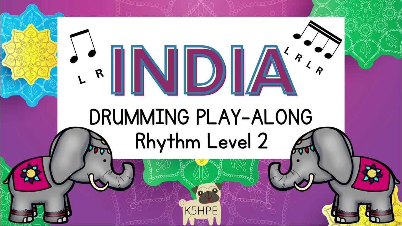 India Drumming Rhythm Level 2 Play-Along Music, Percussion Rhythms Drum ...