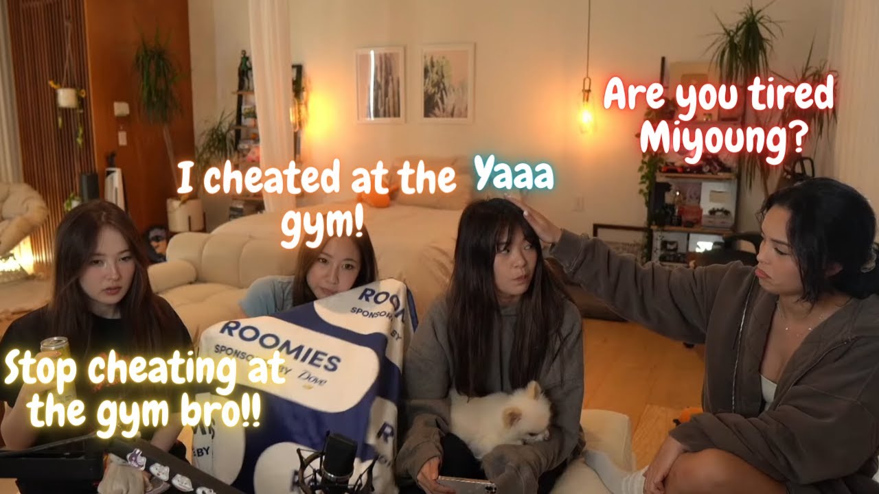 Fuslie and Miyoung with the work out troubles. - YouTube
