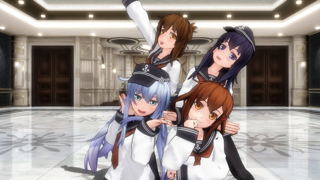 【MMD】『Twilight ∞ nighT』【ボカロ8人】曉(Akatsuki) 響(Hibiki) 雷(Ikazuchi) 電 ...