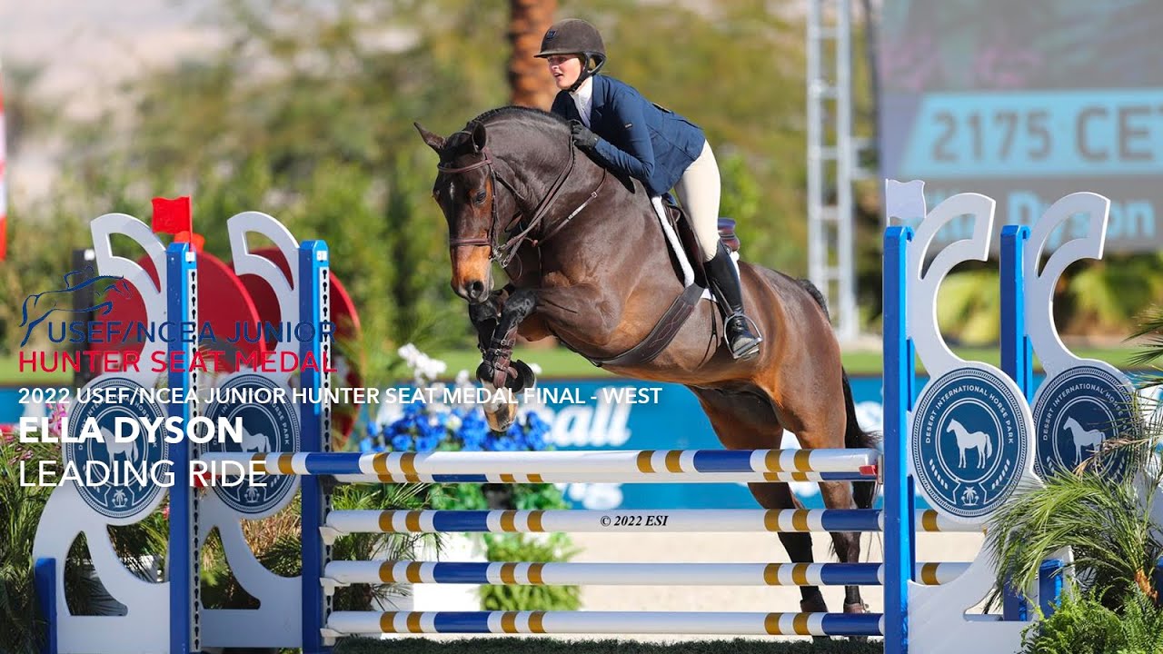 Junior Hunter Seat CHAMPION! Ella Dyson put on a clinic at the 2022 ...