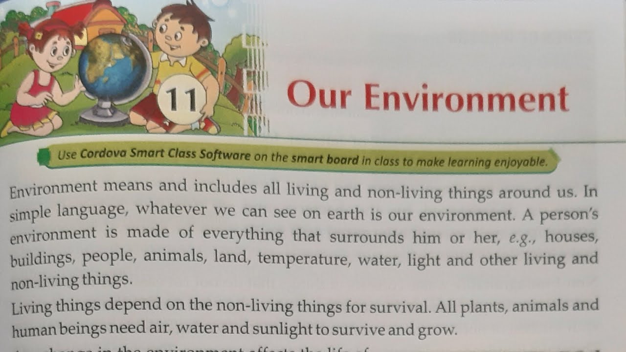 Our Environment | Cordova| Class 5,Chapter 11, S.st - YouTube