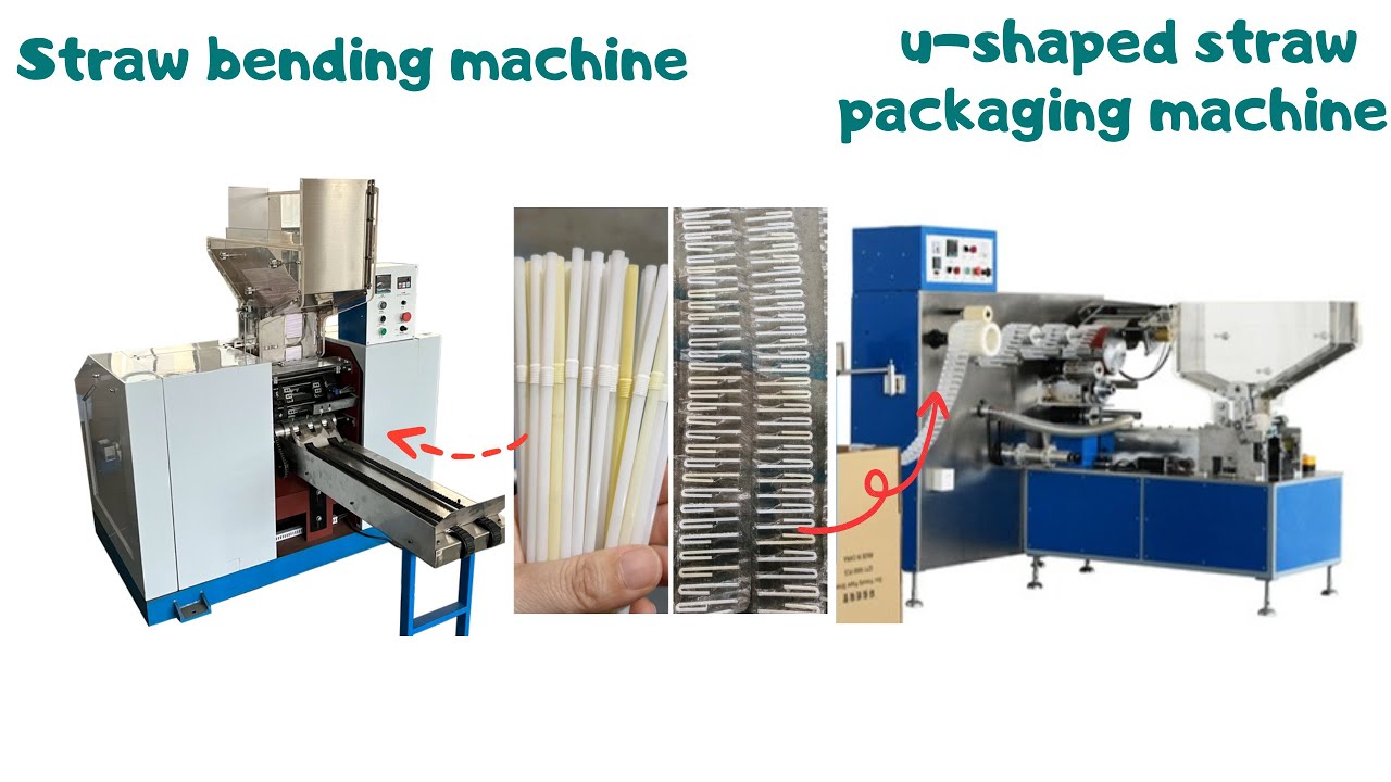 Straw bending machine u-shaped straw packaging machine,drink straw ...