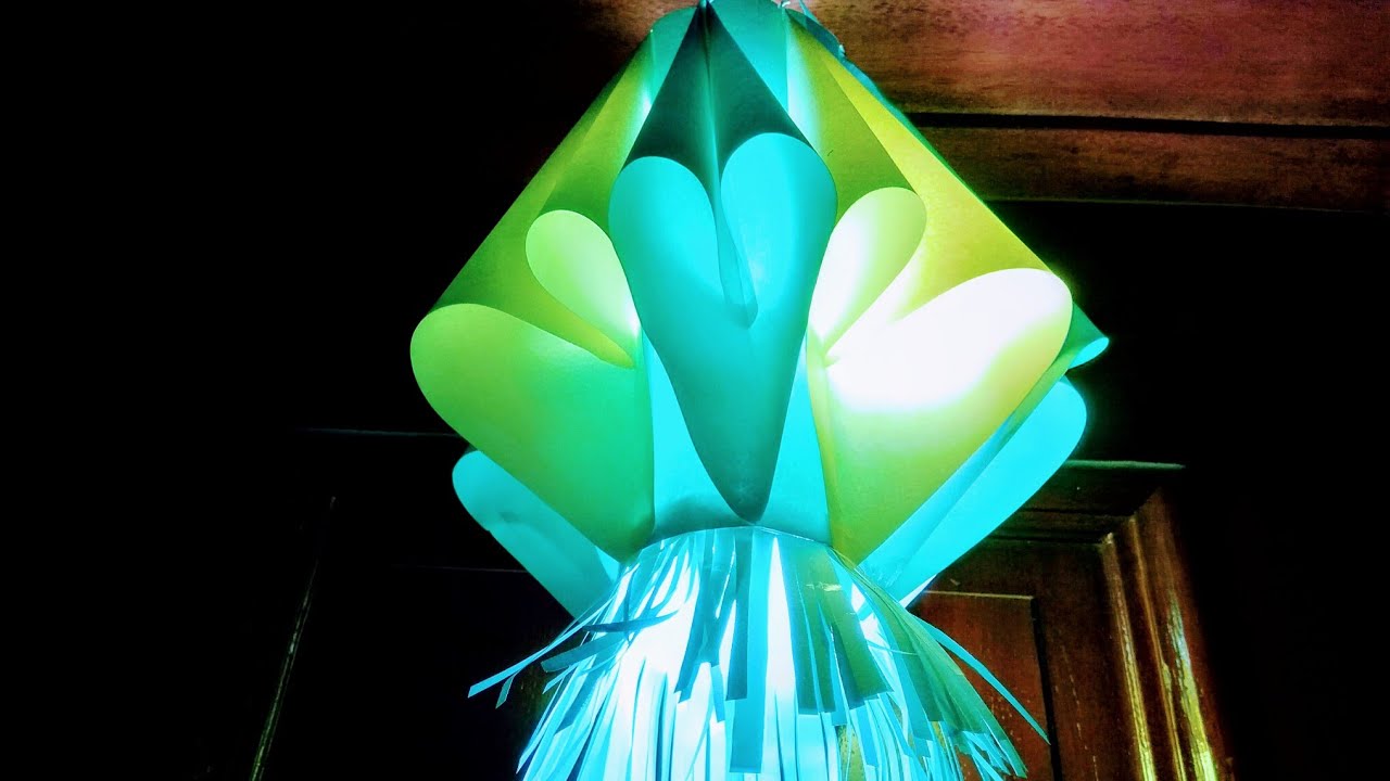 Kandil making | paper Lantern making | How to make Kandil for Diwali ...