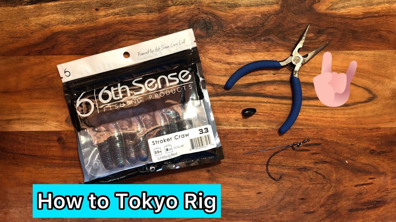 How to put together a Tokyo Rig for Bass Fishing - YouTube