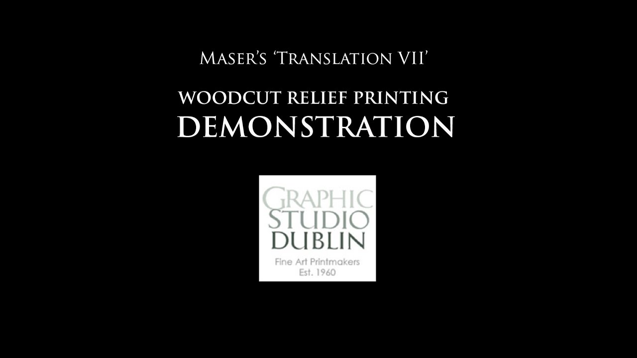 Woodcut Relief Printing Demonstration - YouTube