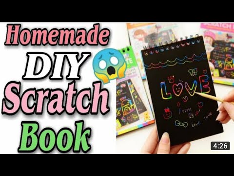 how to make Homemade scrach book - YouTube