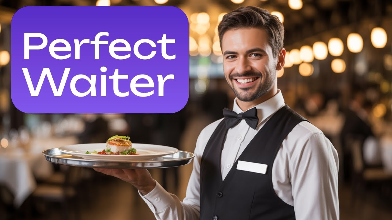 How to Train Your Perfect Waiter(professional waiter skills) - YouTube