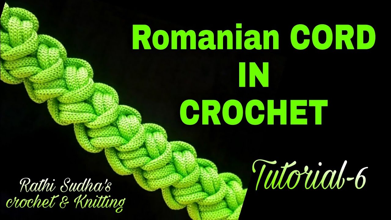 Crochet Romanian Cord Tutorial-6 in Tamil - YouTube