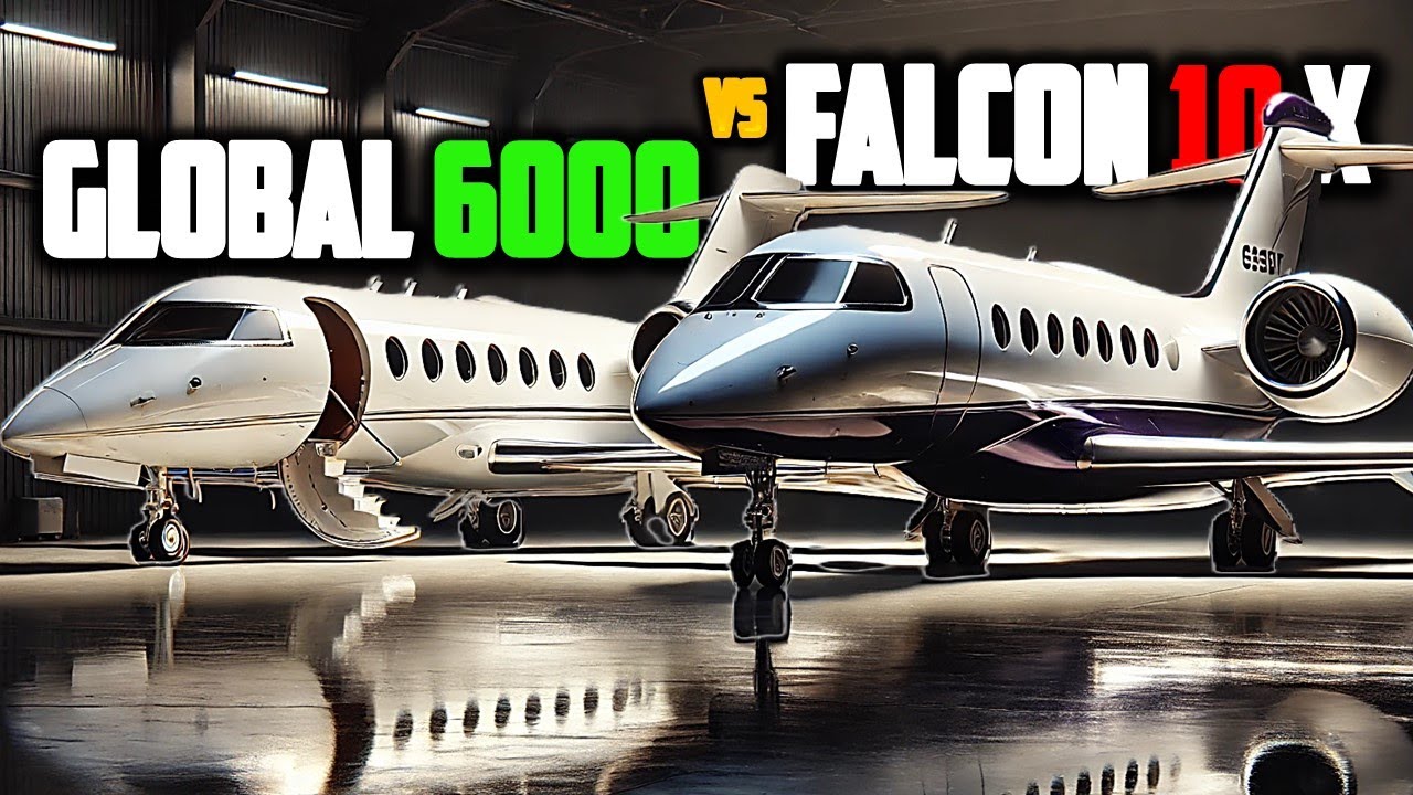 Inside The Bombardier Global 6000 VS Dassault Falcon 10X Private Jets ...