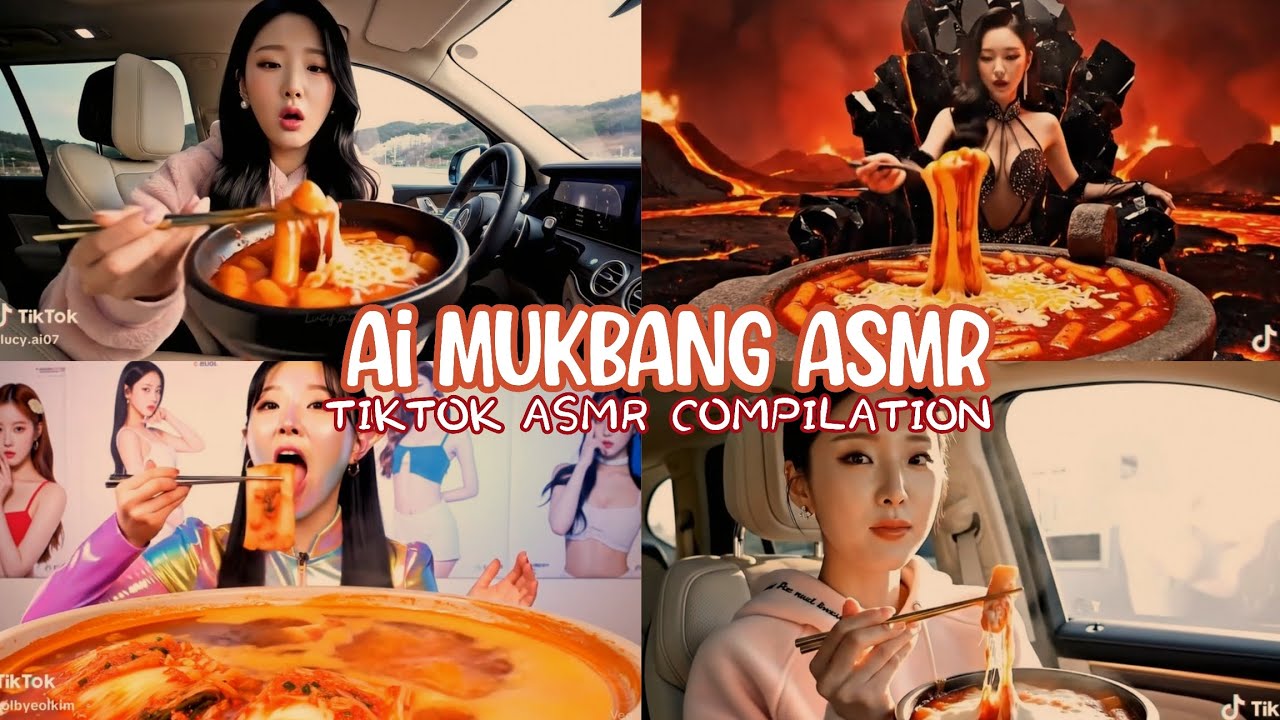 AI Mukbang ASMR Tiktok Compilation [ NOT REAL FOOD ] - YouTube