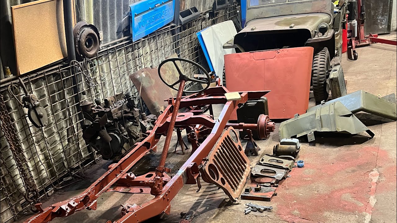 Repairing the Willys jeep parts I found - YouTube