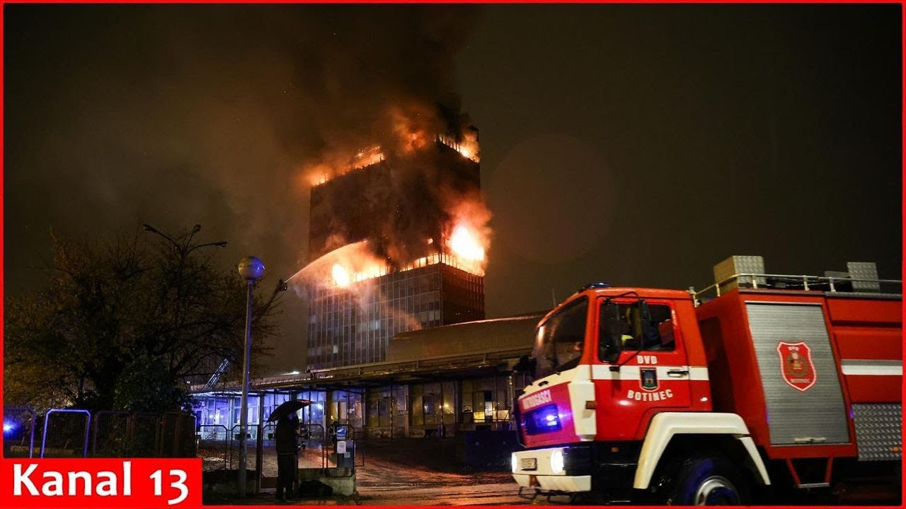 Fierce fire in a skyscraper in Zagreb: A landmark building engulfed in ...